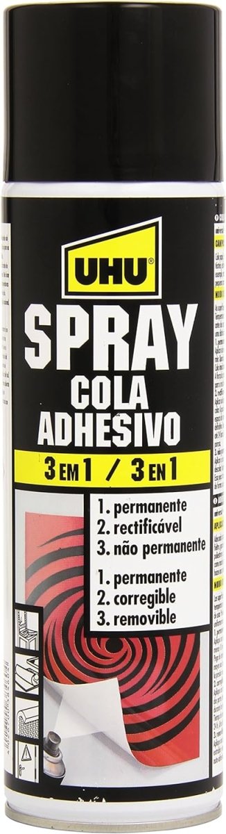 Cola Spray Uhu 3 Em 1 200ml 38455 - ANIMATEK