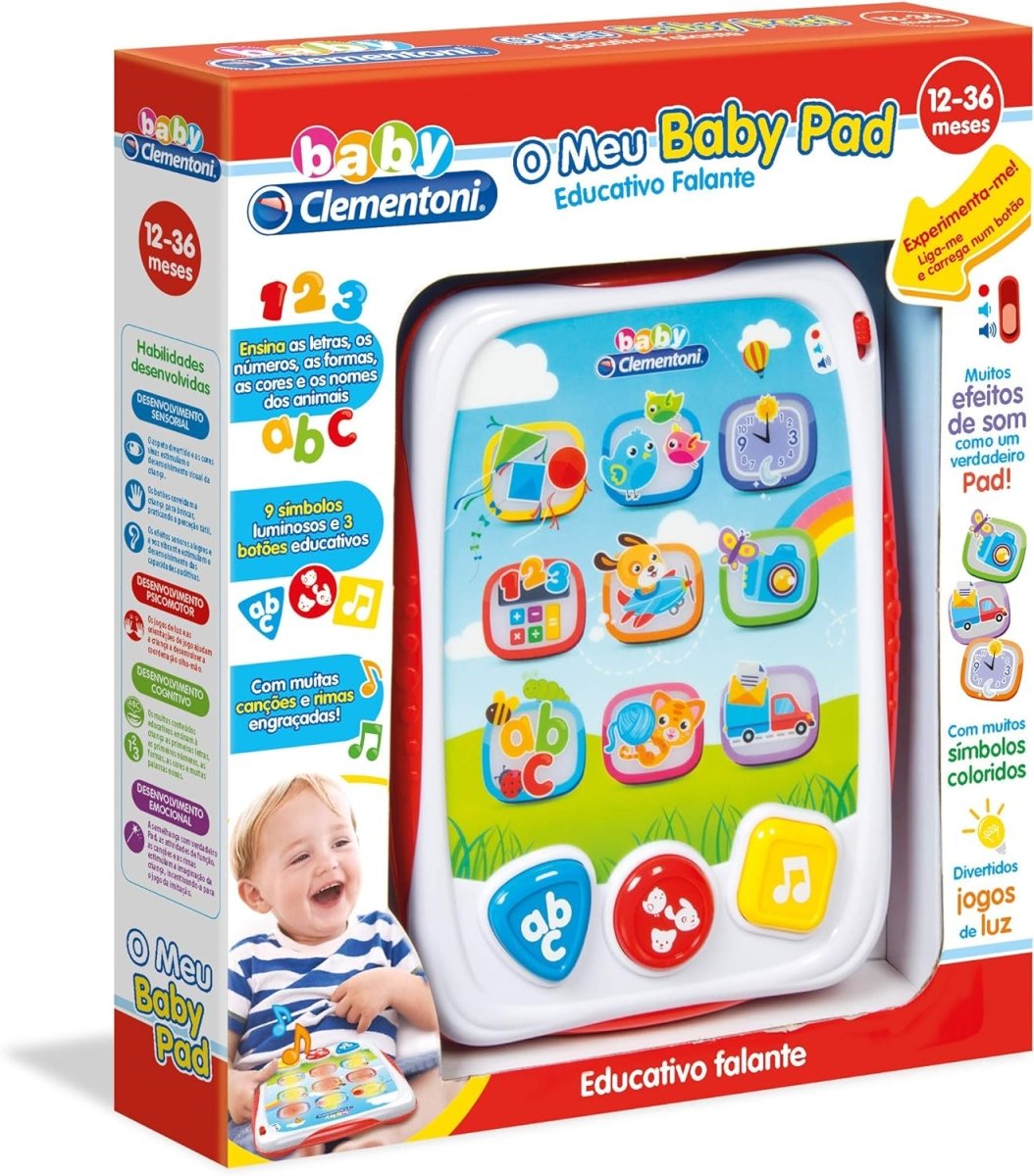 O Meu Baby Pad Clementoni Baby 67274 - Tablet Interativo para Bebês ...
